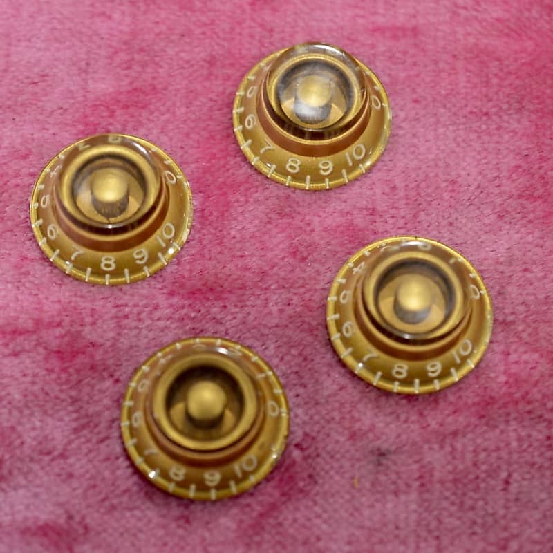 Vintage 1959 Gibson Les Paul Gold Knob Set | Reverb UK