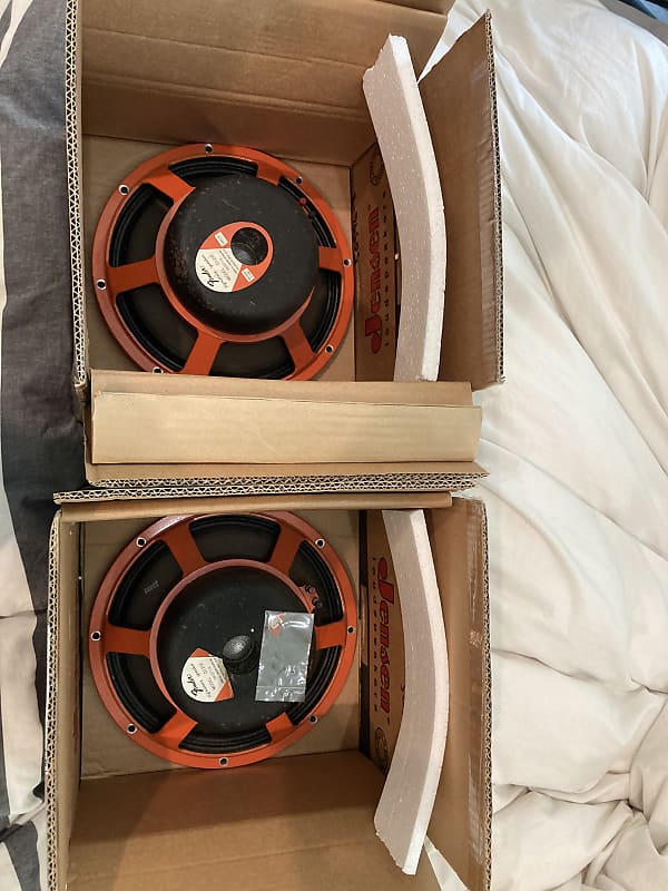 Jbl D120f twin reverb orange frame 12” 8 ohm pair speakers | Reverb