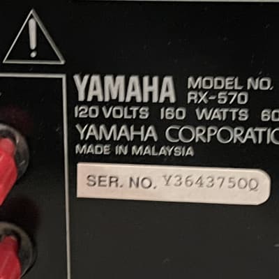 Yamaha RX-570 Black | Reverb