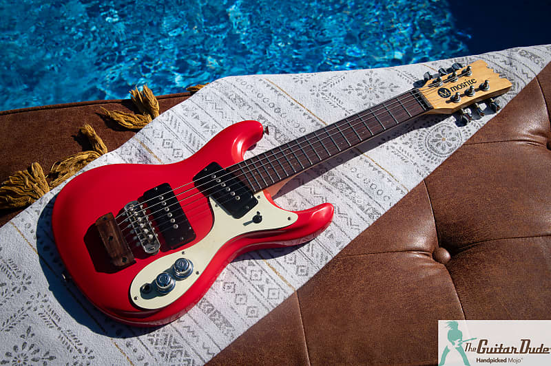 Classic Mosrite Mini - Red Finish - Made in Japan - Pro Set | Reverb
