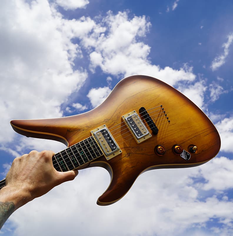 Schecter DIAMOND SERIES Avenger Exotic LH - Spalted Maple | Reverb