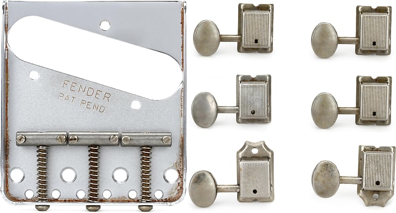 Fender Road Worn Tele Bridge Assembly Bundle with Fender Road | Reverb