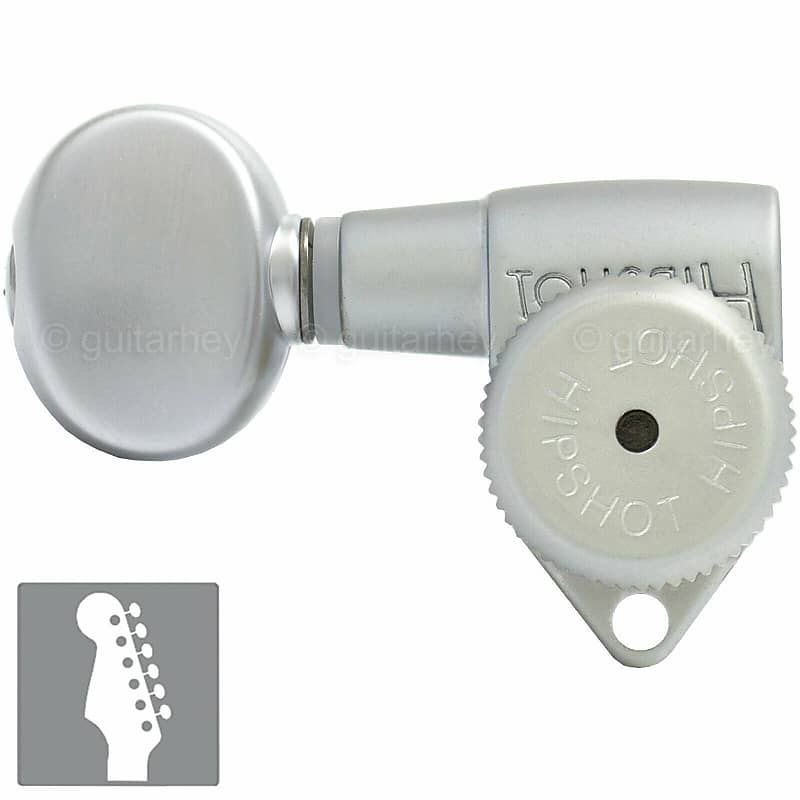 Hipshot LOCKING Tuners 6 in line STAGGERED w/ OVAL Buttons | Reverb
