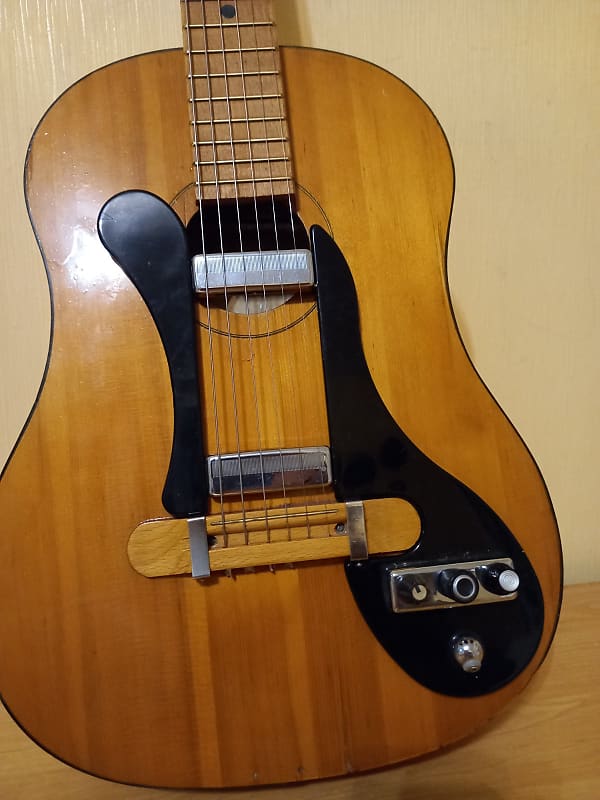 Dual Electric Pickup USSR Soviet Acoustic Guitar Timbre Block | Reverb