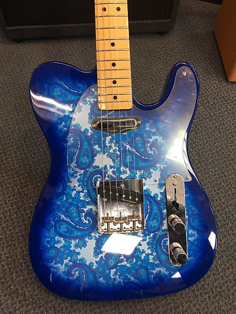 Fender Partscaster Paisley Telecaster Blue Paisley | Reverb