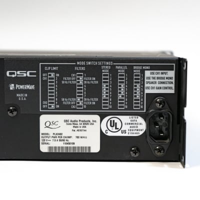QSC PLX2402 2-Channel Power Amplifier - 3,400 Watts | Reverb