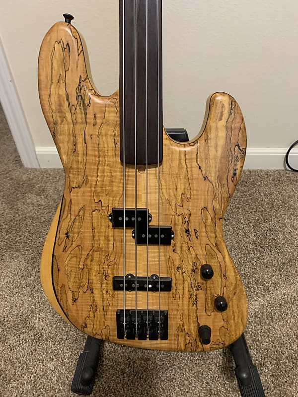 Clement Custom Classic Fretless 2010 Spalted Maple | Reverb