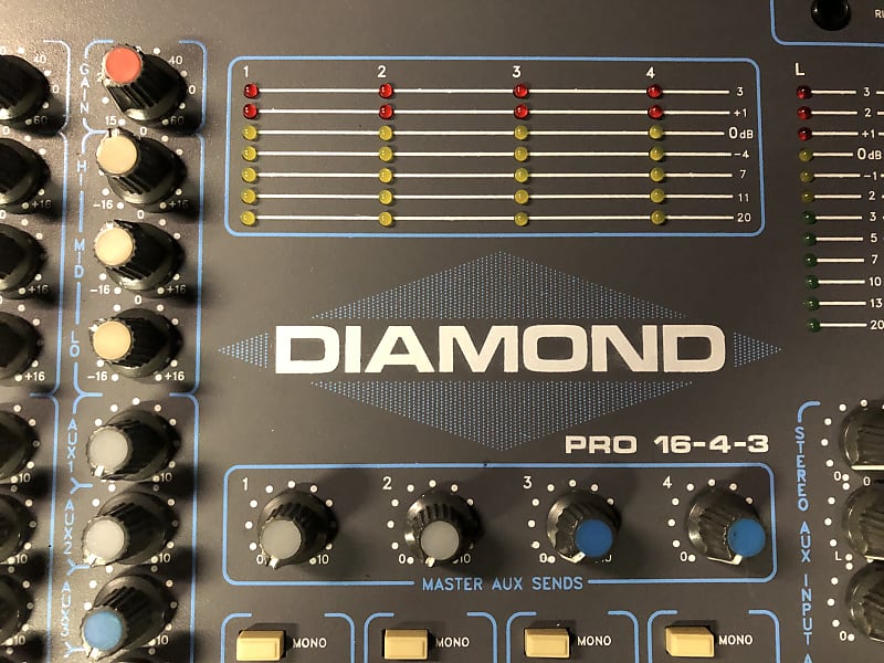 Diamond Studiomaster Pro 16-4-3 Analog Mixer with Unitec Hard | Reverb