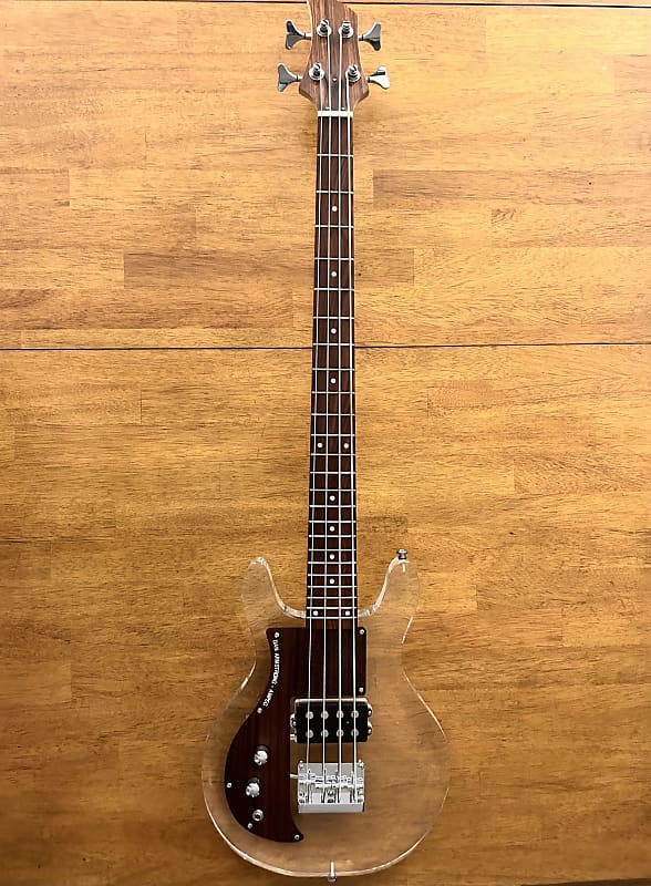Dan Armstrong Lucite bass copy left handed | Reverb