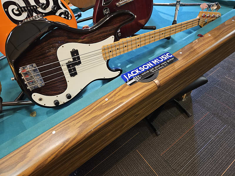 Cort P-Style 34 Inch Scale Bass Guitar - Walnut | Reverb