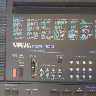 Yamaha PSR 400 Black | Reverb