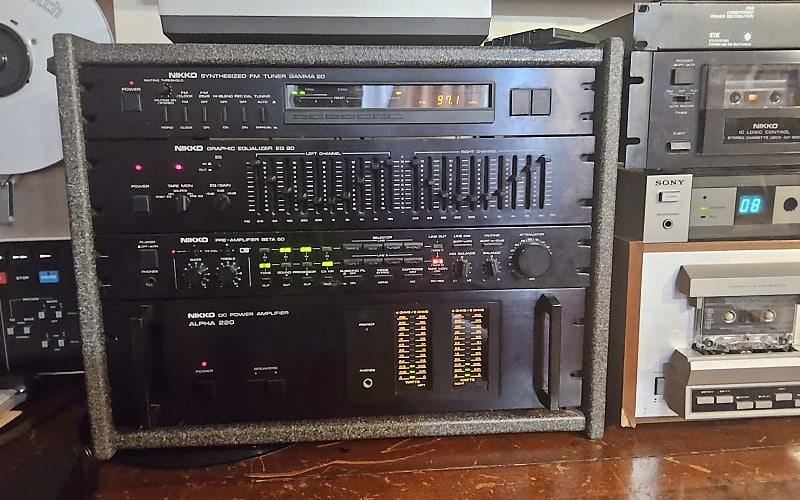 Nikko stereo system 5 units in total Alpha 20 - Black | Reverb
