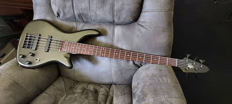 Rogue 5 String Electric Bass Guitar - Charcoal | Reverb