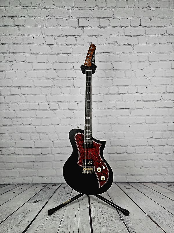 Kauer Guitars Korona 6 String Electric Guitar Firemist Black | Reverb