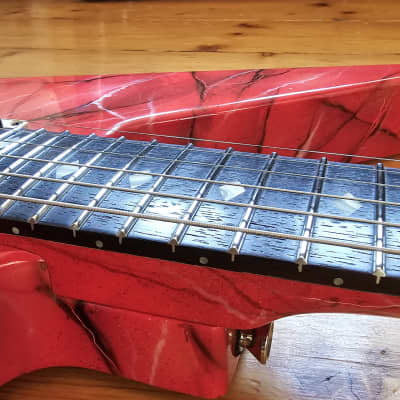 Warmoth Nomad explorer red custom electric guitar | Reverb