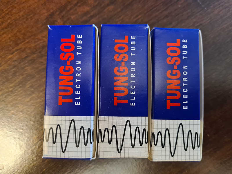 Tung-Sol 12AX7 ECC83 Dual Triode Set of Three Tubes | Reverb