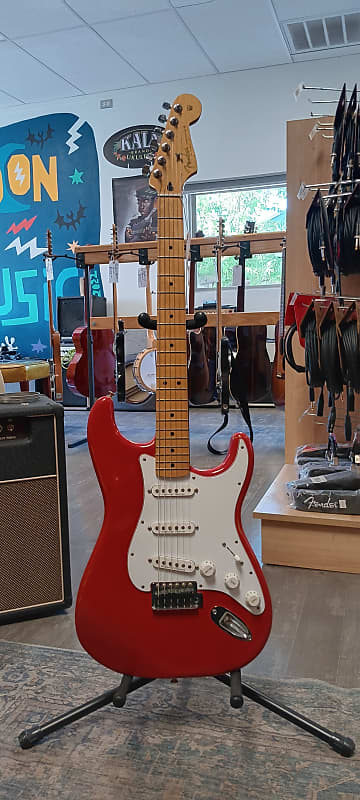Fender Player Stratocaster - Refinished Red Nitro | Reverb