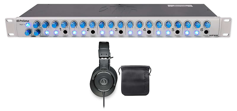 Presonus HP60 6-Channel Headphone Amplifier w/ Talkback & | Reverb