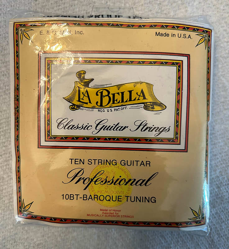 La Bella 10BT Baroque Tuning Ten 10-String Acoustic Classic | Reverb