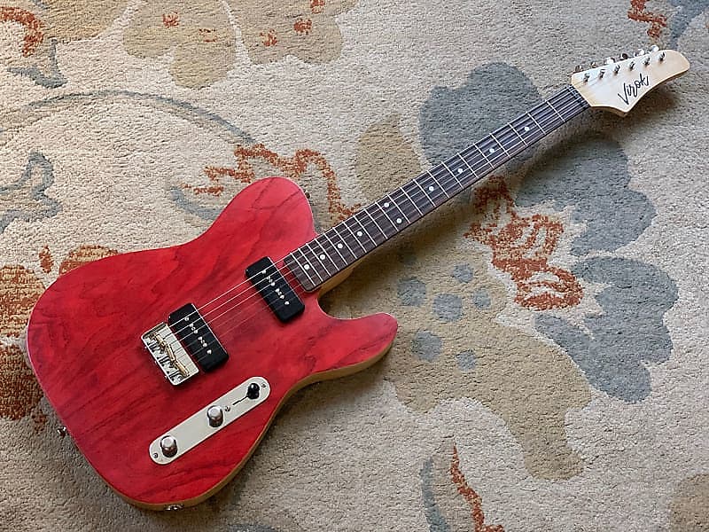 Light Cherry Red Swamp Ash P90 Telecaster (Nordstrand, | Reverb
