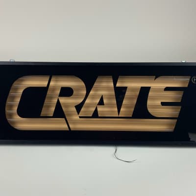 Crate Red Neon Sign - Black Plastic | Reverb