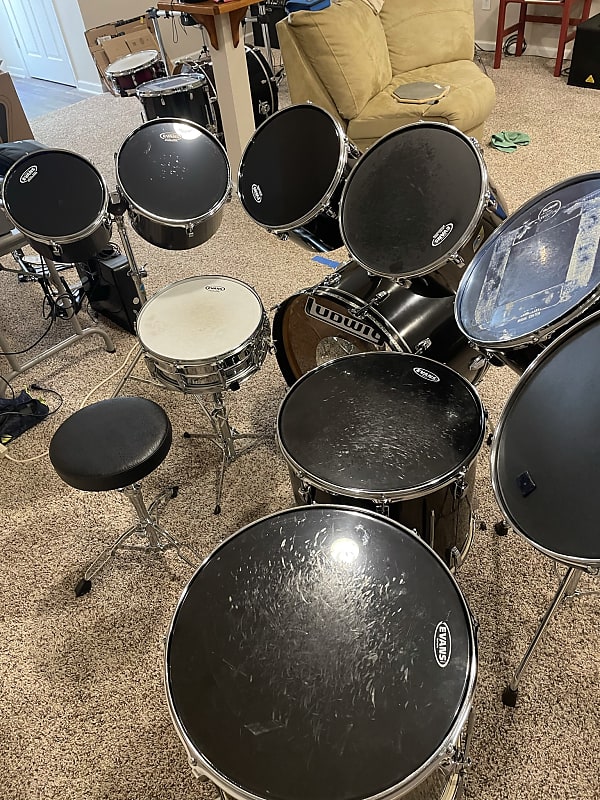 Ludwig 10 Piece Power Factory Drum Kit 70s Cortexblack Reverb Uk