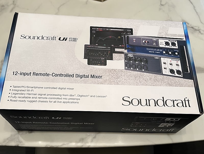 Soundcraft Ui12 12-Channel Digital Mixer with WiFi Router | Reverb