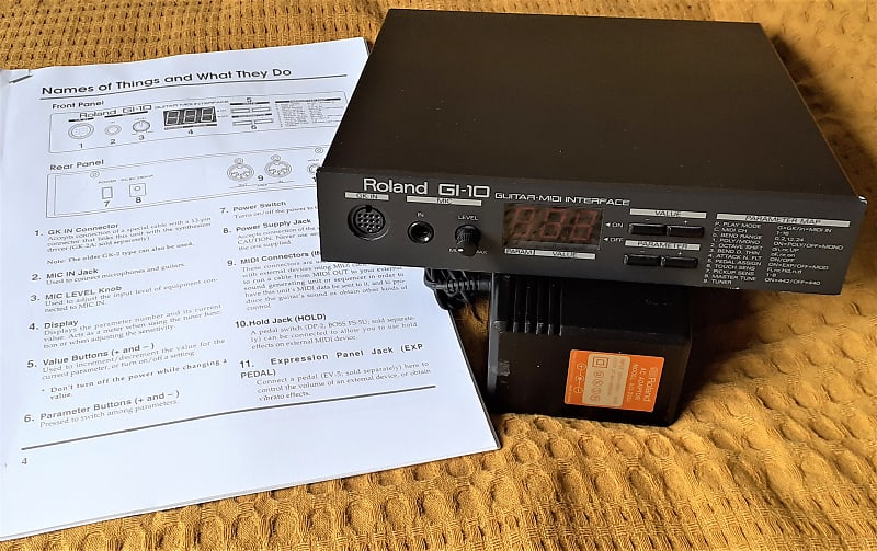 Roland GI-10 GK 13 Pin Guitar to Midi Interface | Reverb