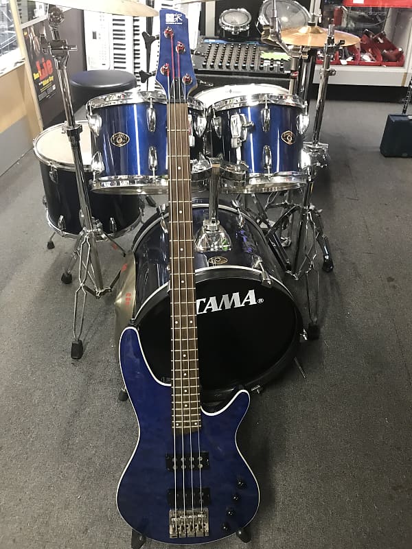 Ibanez SRX 3 EXQM 1 4 Strng bass guitar "Bowling Ball" Oyster | Reverb
