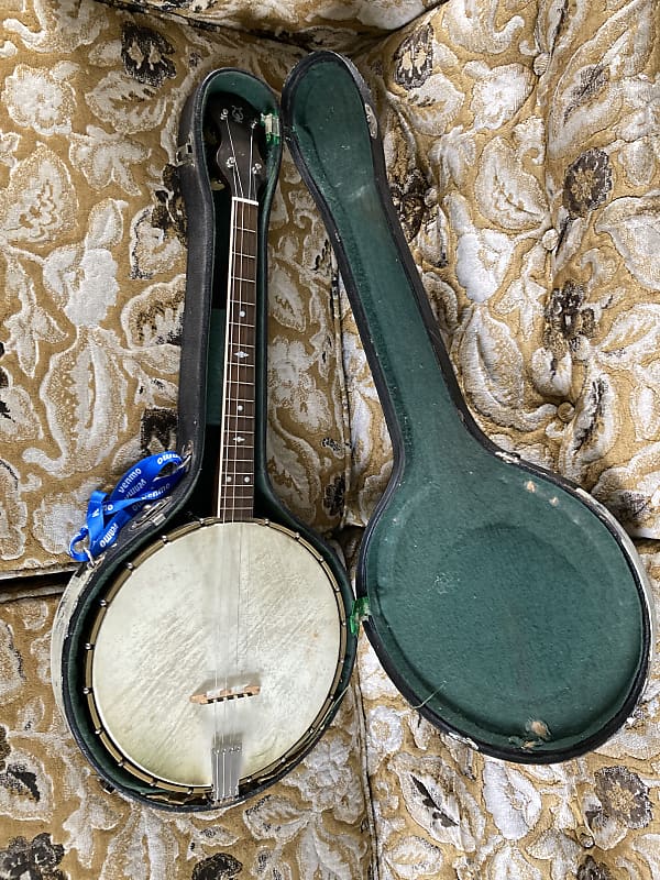 Vintage Tenor open-back Banjo with case - Early 20th century | Reverb