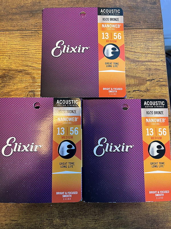 Elixir Medium Guage Nanoweb 2023 - NA | Reverb