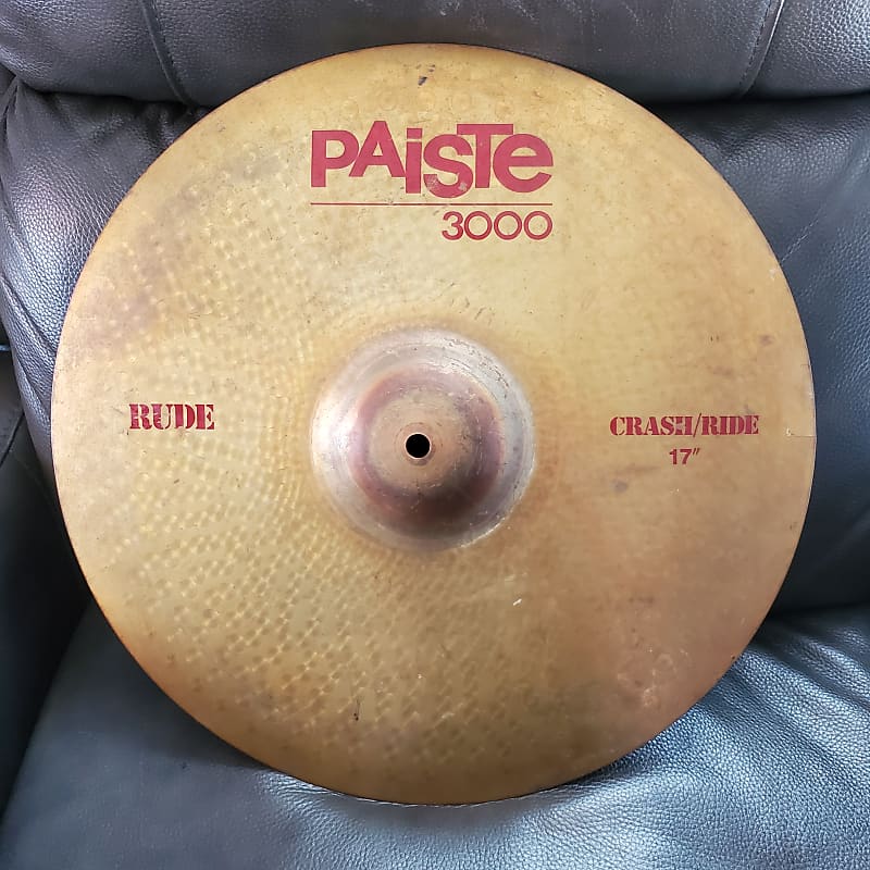 Paiste 3000 RUDE 17" Crash ride cymbal | Reverb