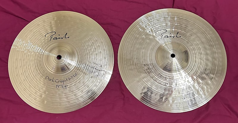 Paiste Signature 13" Dark Crisp Hi Hat (set) | Reverb