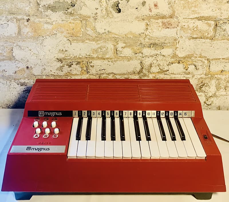 Magnus Chord Organ 1970s Red | Reverb