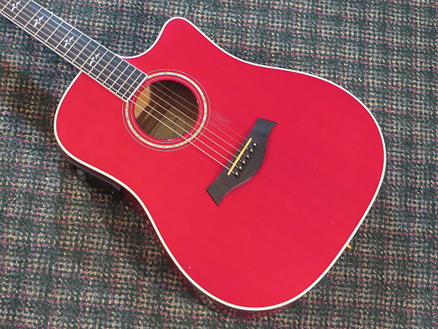 1999 Taylor 610-CE Dreadnought Acoustic/Electric Red! w/OHSC | Reverb