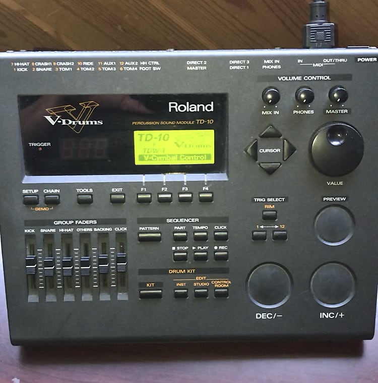 Roland TD-10 V-Drum Percussion Sound Module with TDW-1 | Reverb