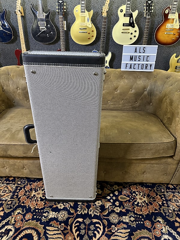 G&G Cases Deluxe Hardshell Case White Tweed | Reverb