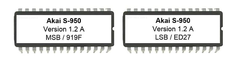 Akai S-950 Version 1.2 A Firmware Update Upgrade Set S950 | Reverb UK