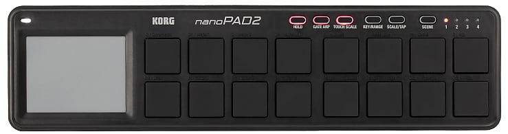 Korg Slim Line USB Midi Drum Controller in Black - nanoPAD2 | Reverb