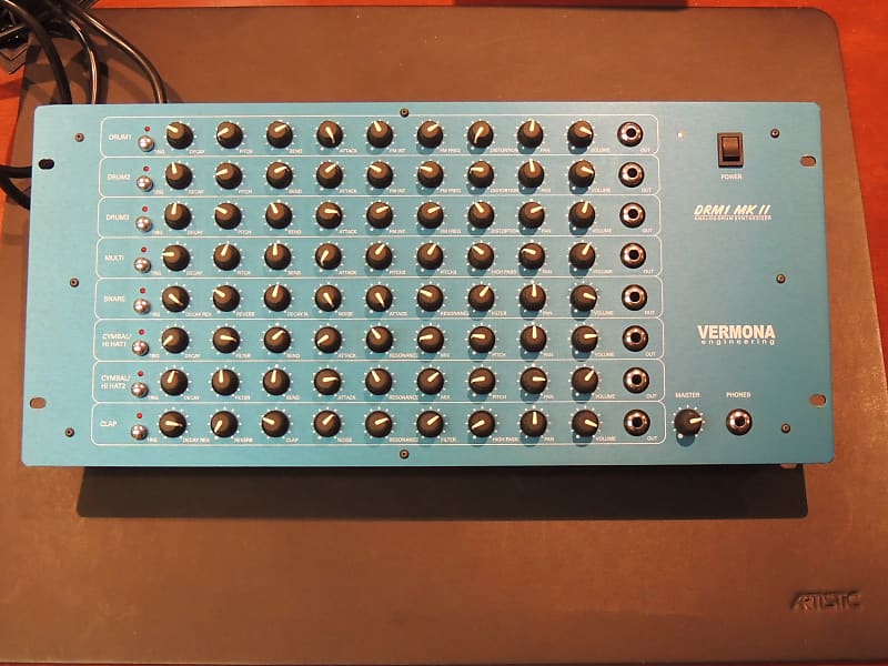 Vermona DRM1 MKII Analog Drum Synthesizer Blue Panel [Three | Reverb