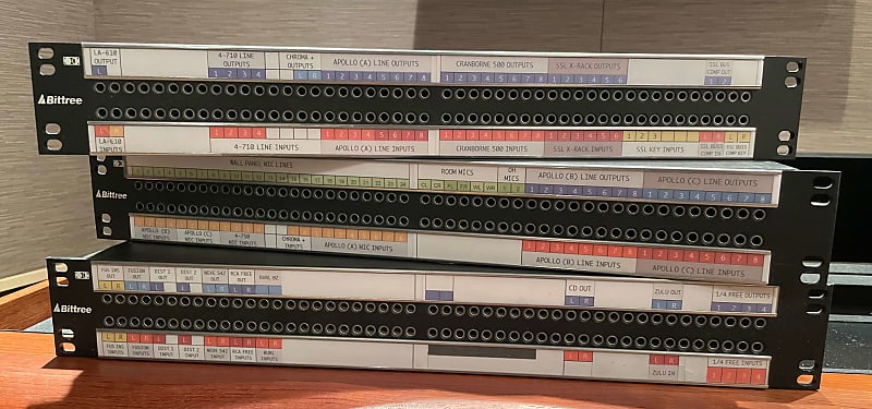 Full Patch Bay Package (3 Bittree Patch Bays + Cabling) | Reverb