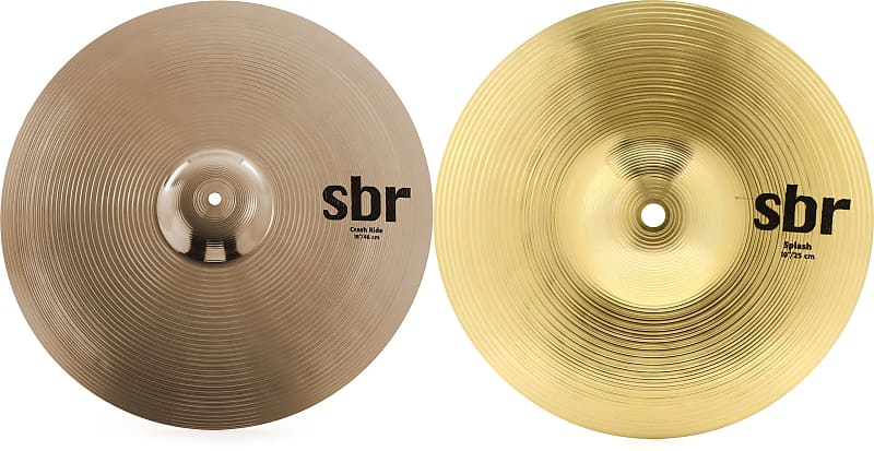 Sabian 18 inch SBR Crash/Ride Cymbal Bundle with Sabian 10 | Reverb
