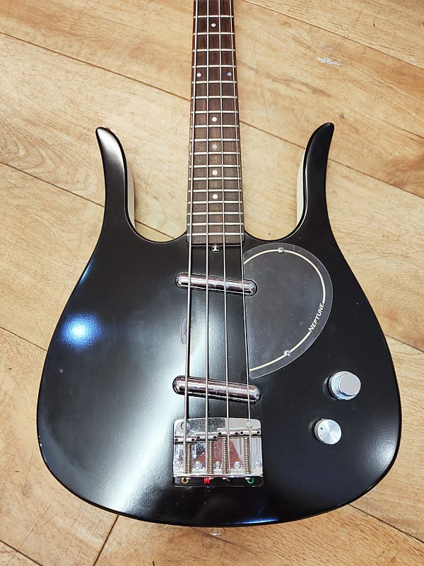 Jerry Jones Neptune Longhorn Bass - Black | Reverb