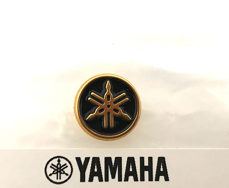 Yamaha logo badge button; for soprano Yamaha YSS saxophone | Reverb
