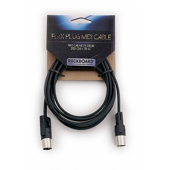 ROCKBOARD CAB MD FX 200 BK FlaX Plug MIDI Kablel, 200 cm | Reverb
