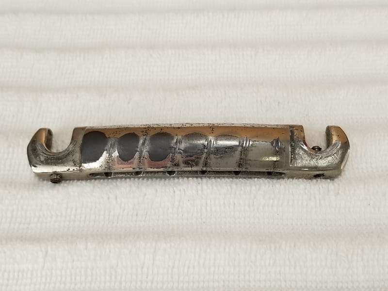 1950s Gibson Wraparound Bridge With Screws - 100% Original | Reverb