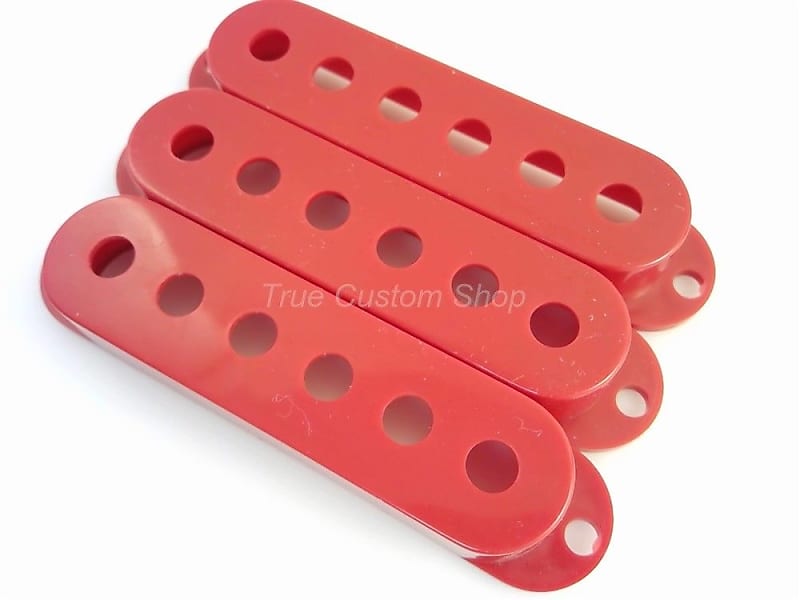 True Custom Shop® Red Single Coil Pickup Covers for Fender | Reverb