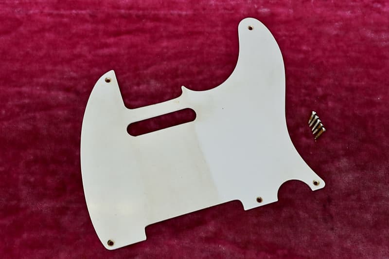 Vintage 1950's Fender Telecaster "White Guard" Tele Pickguard | Reverb