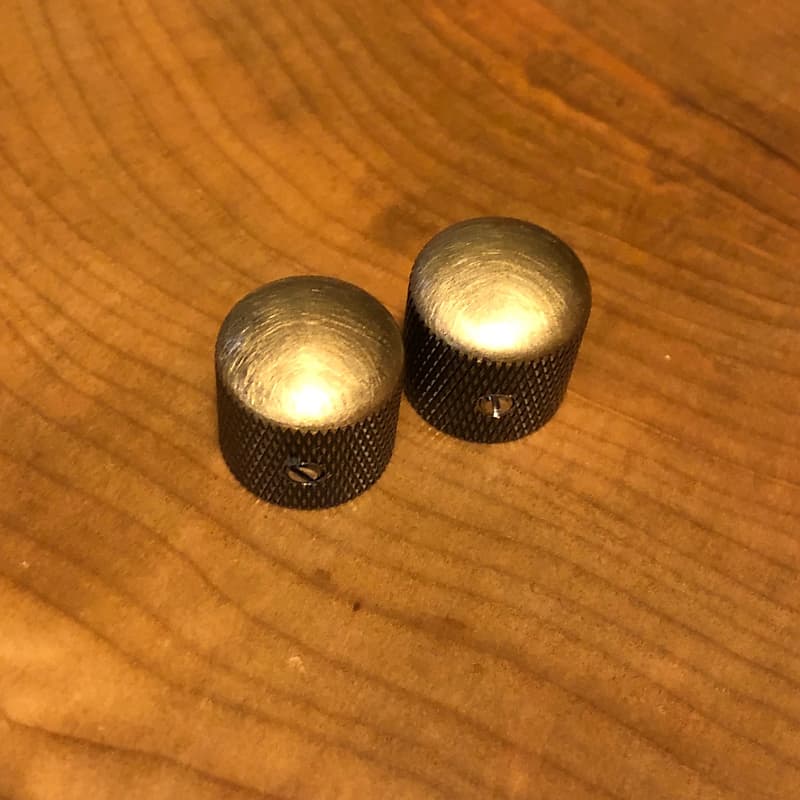 Brass Antique Finish Dome Barrel Knobs 1/4" Solid Shaft | Reverb