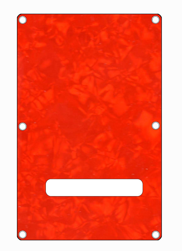 Squier Stratocaster Backplate - Red Pearl | Reverb